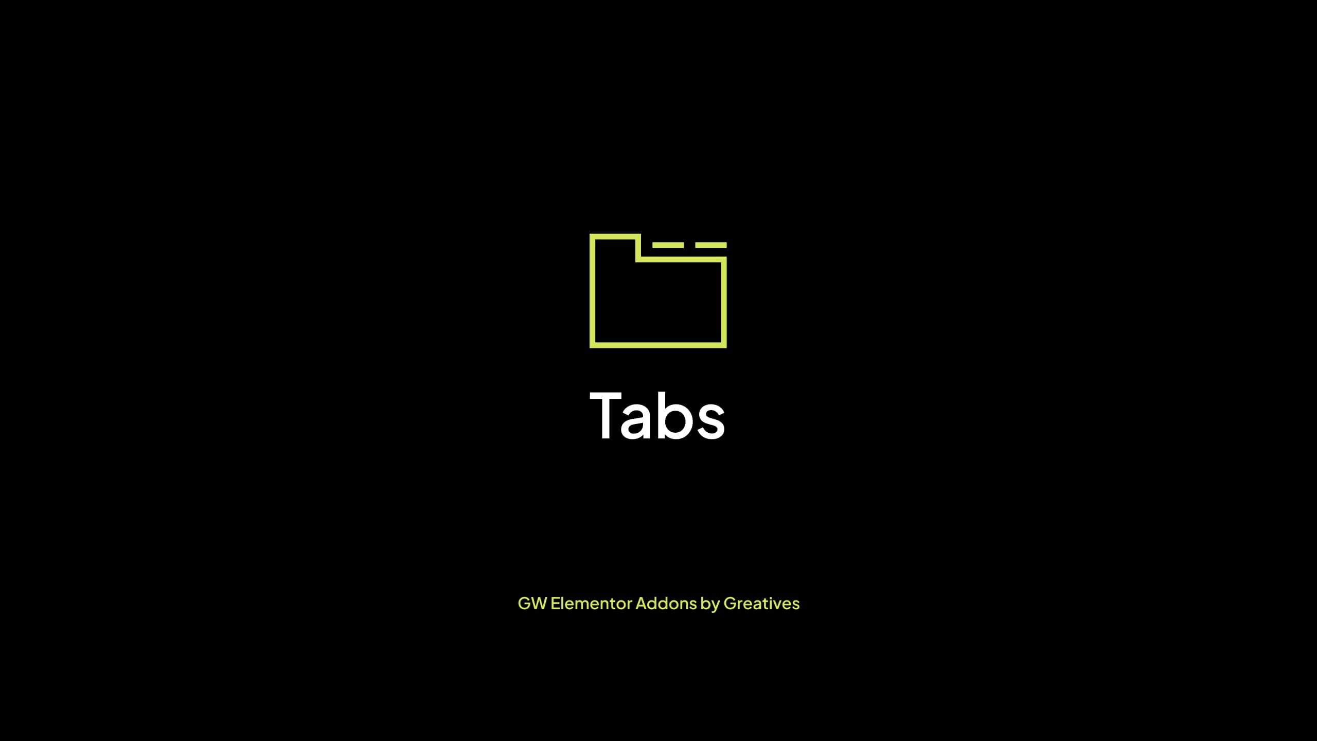 Tabs Widget - GW Elementor Addons
