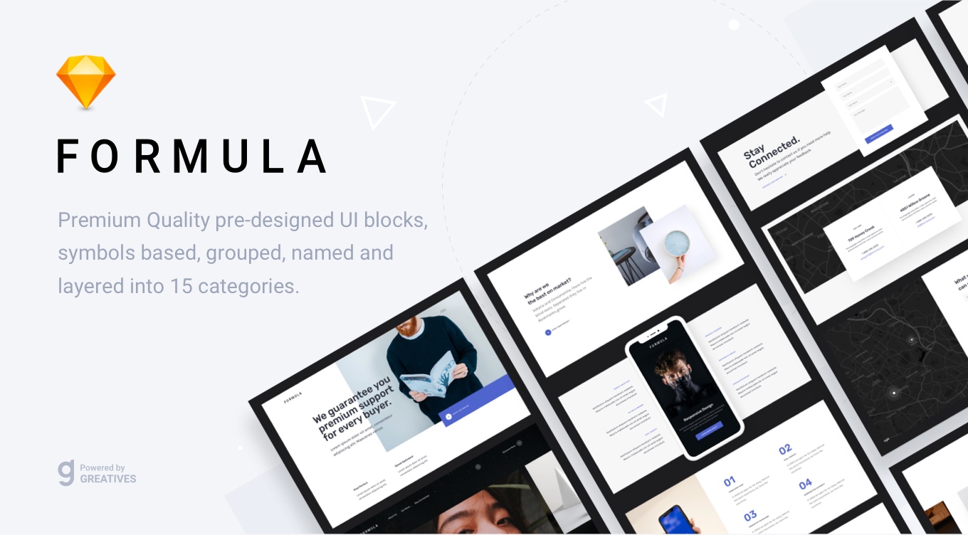 Formula Web UI Kit - Premium Designs by Greatives